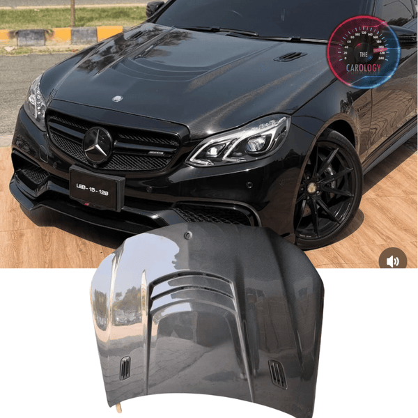 Mercedes W212 E63 carbon Fiber Hood – The Carology